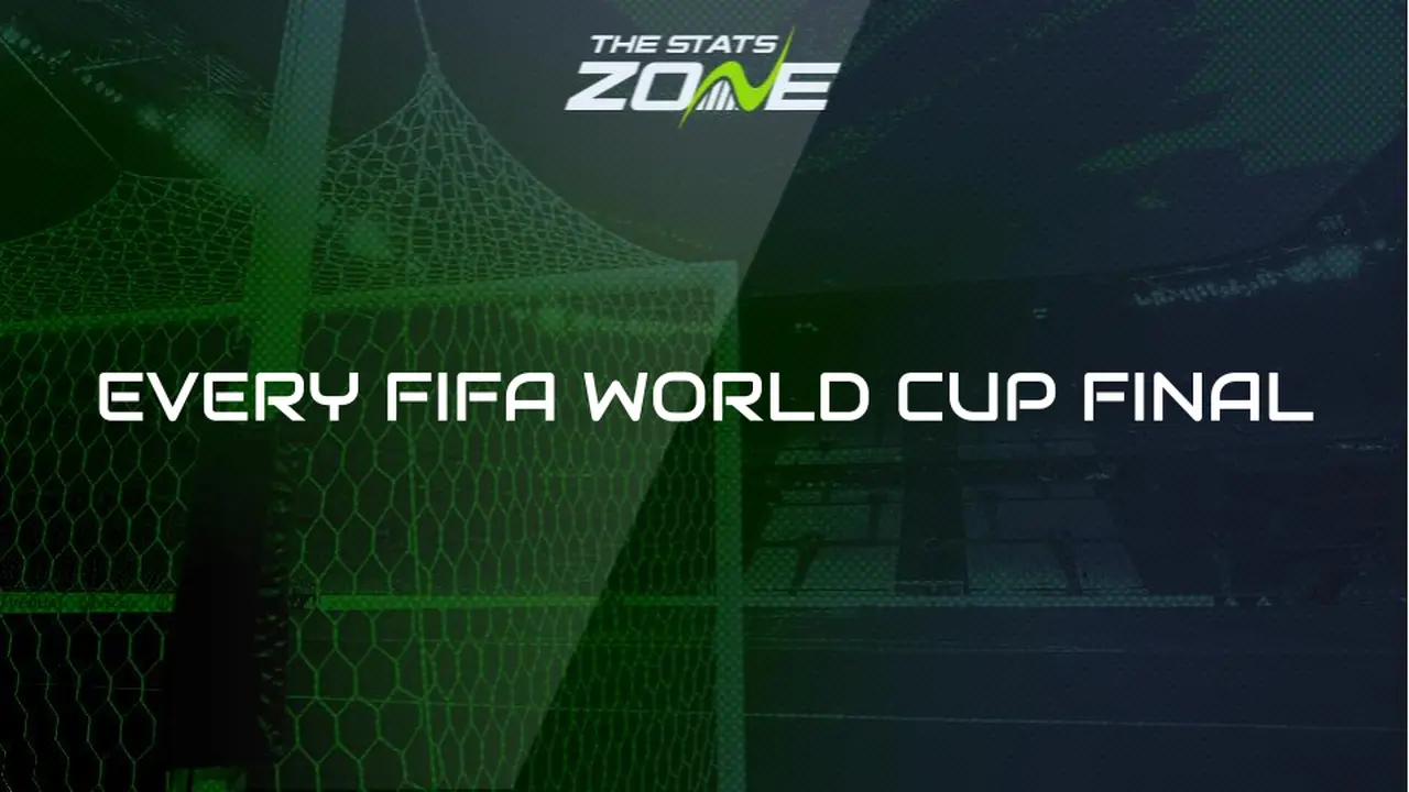 All FIFA World Cup finals - The Stats Zone